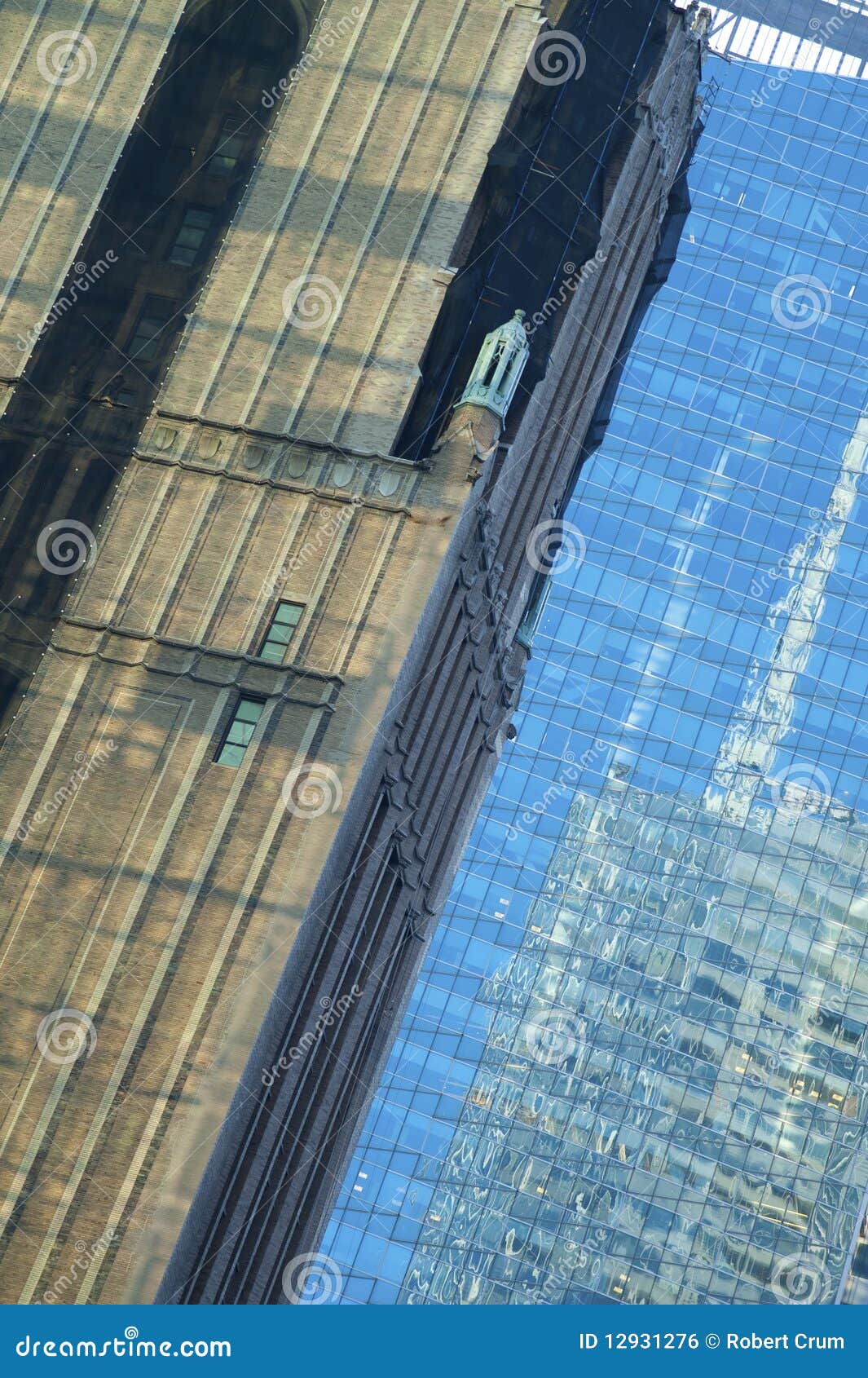Skyscraper reflections stock photo. Image of reflection - 12931276