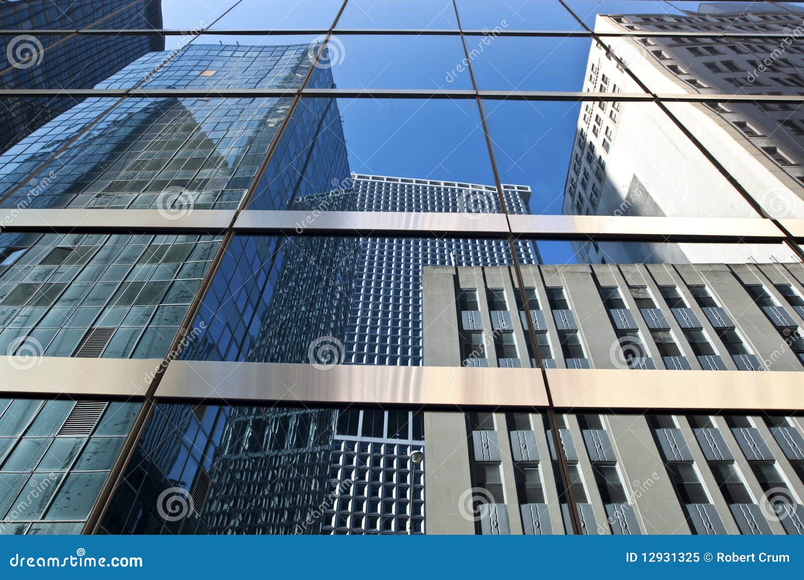 Skyscraper reflections stock image. Image of skyline - 12931325