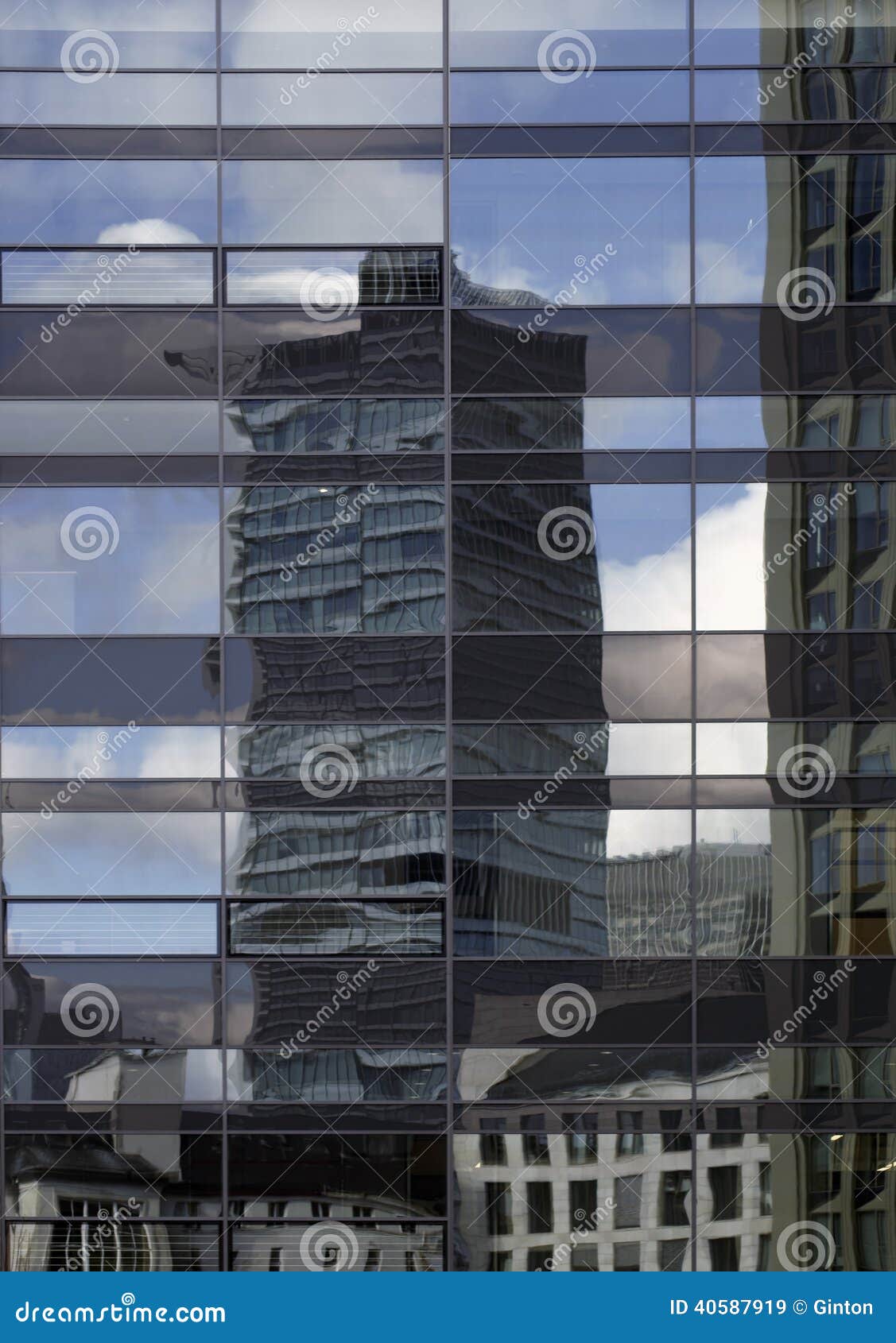 Skyscraper reflections stock image. Image of glass, rise - 40587919