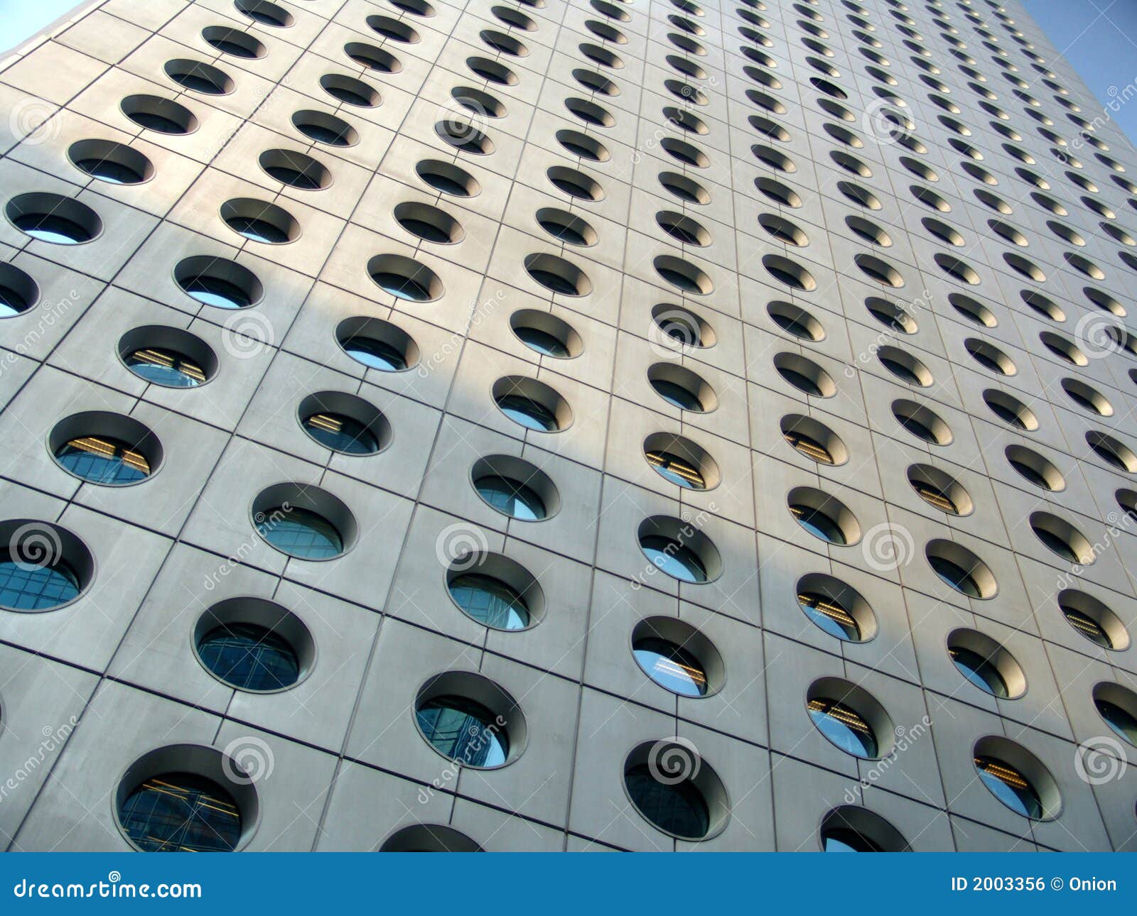 Skyscraper with Round Windows Stock Photo - Image of round, building ...