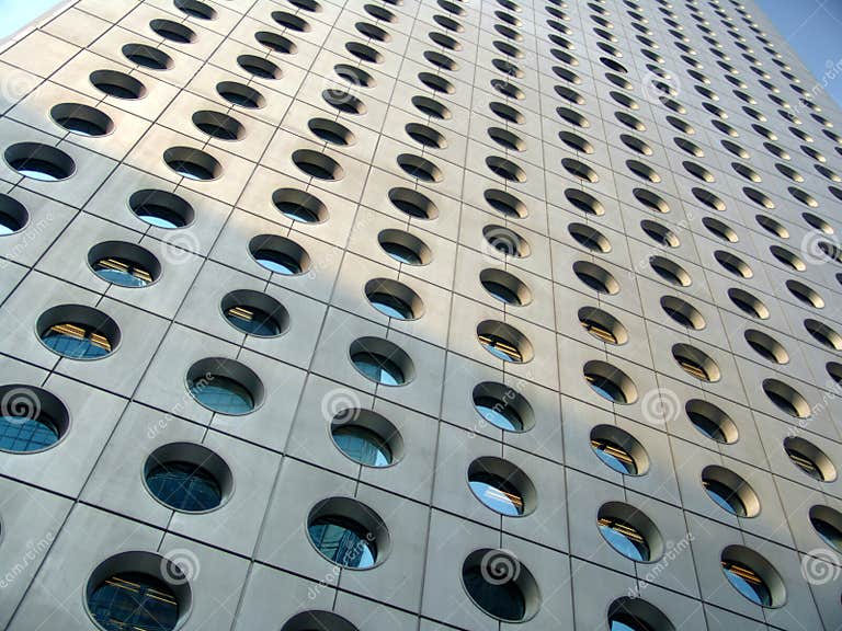 Skyscraper with Round Windows Stock Photo - Image of round, building ...