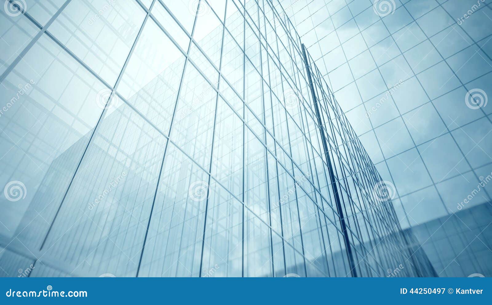 Skyscraper S Blue Glass Walls Stock Image - Image of glass, estate ...