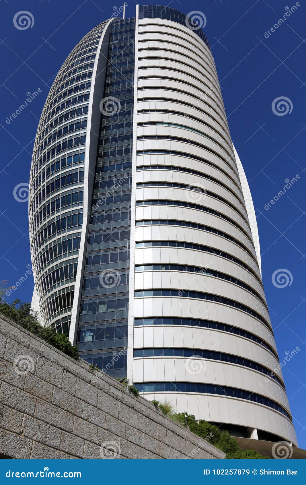 Skyscraper Sail in Haifa stock image. Image of history - 102257879