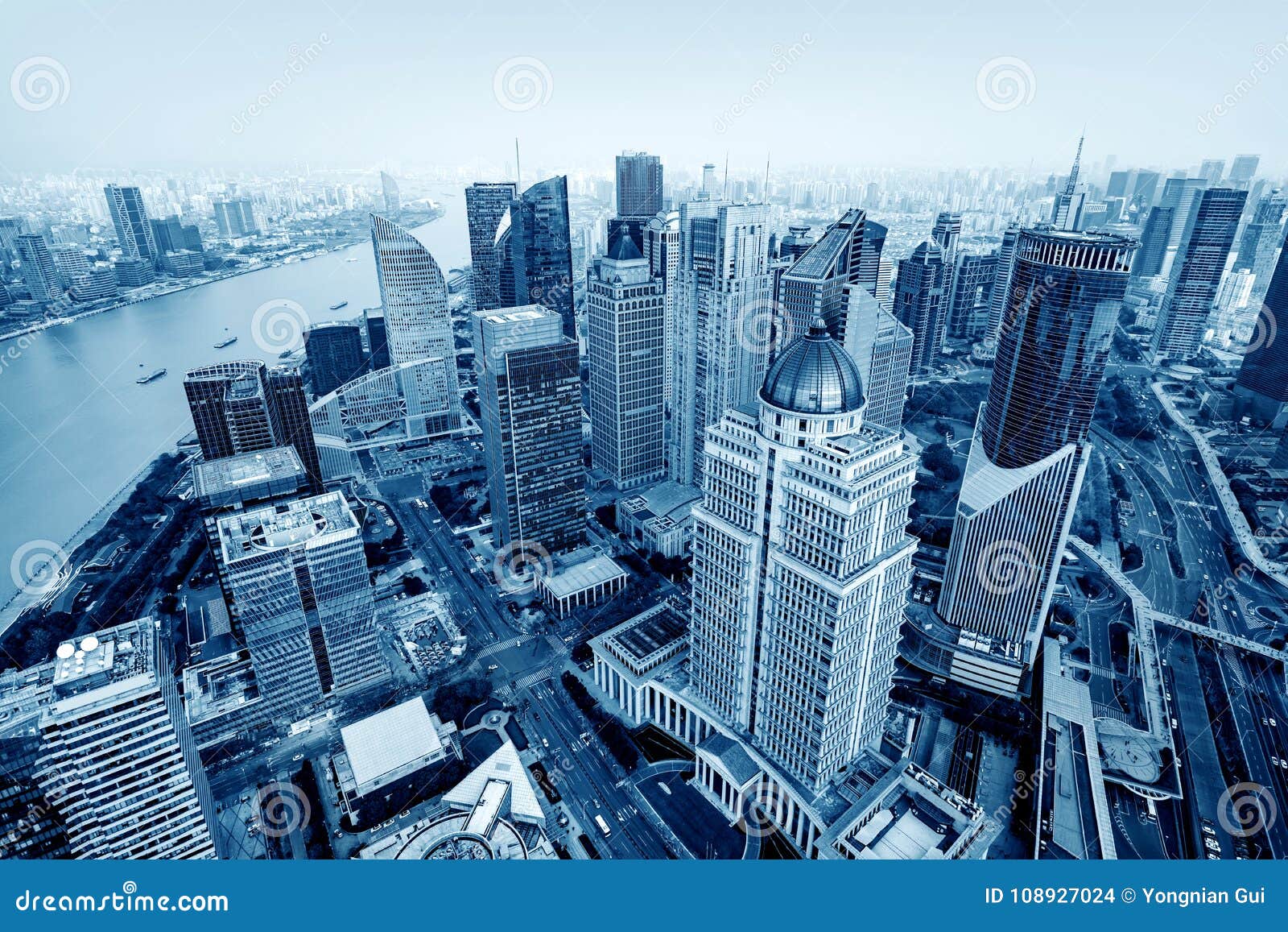 Skyscraper in Shanghai, China Stock Photo - Image of district, highrise ...