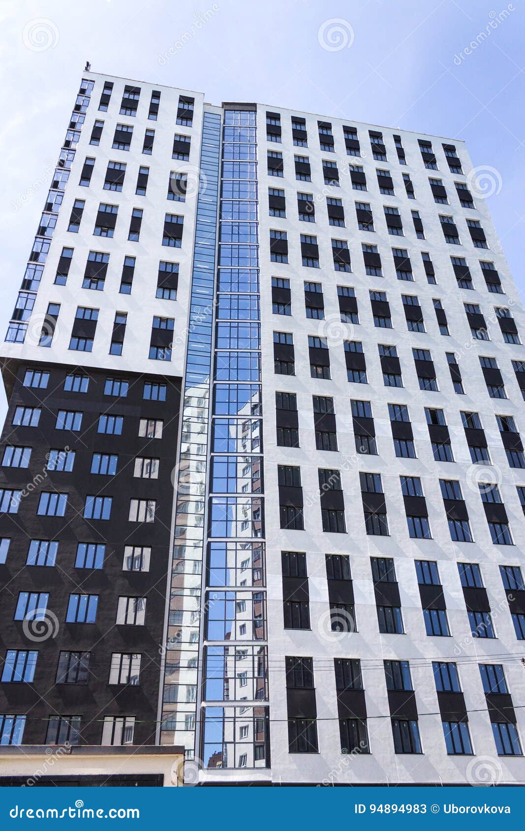 Skyscraper on the Sky Background Stock Image - Image of insert, outdoor ...