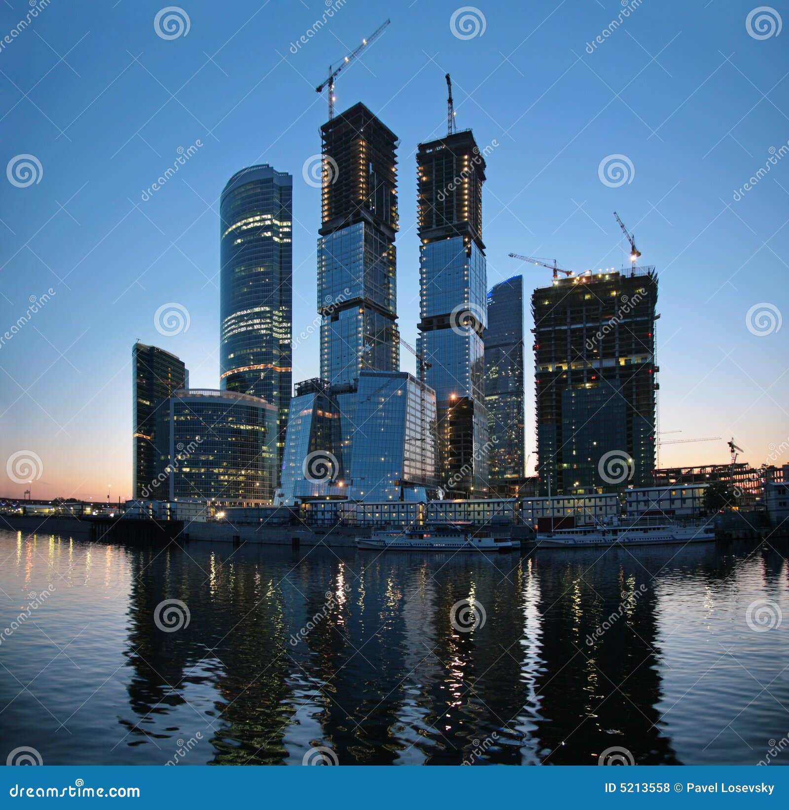 Skyscraper sunset stock photo. Image of apartment, east - 5213558