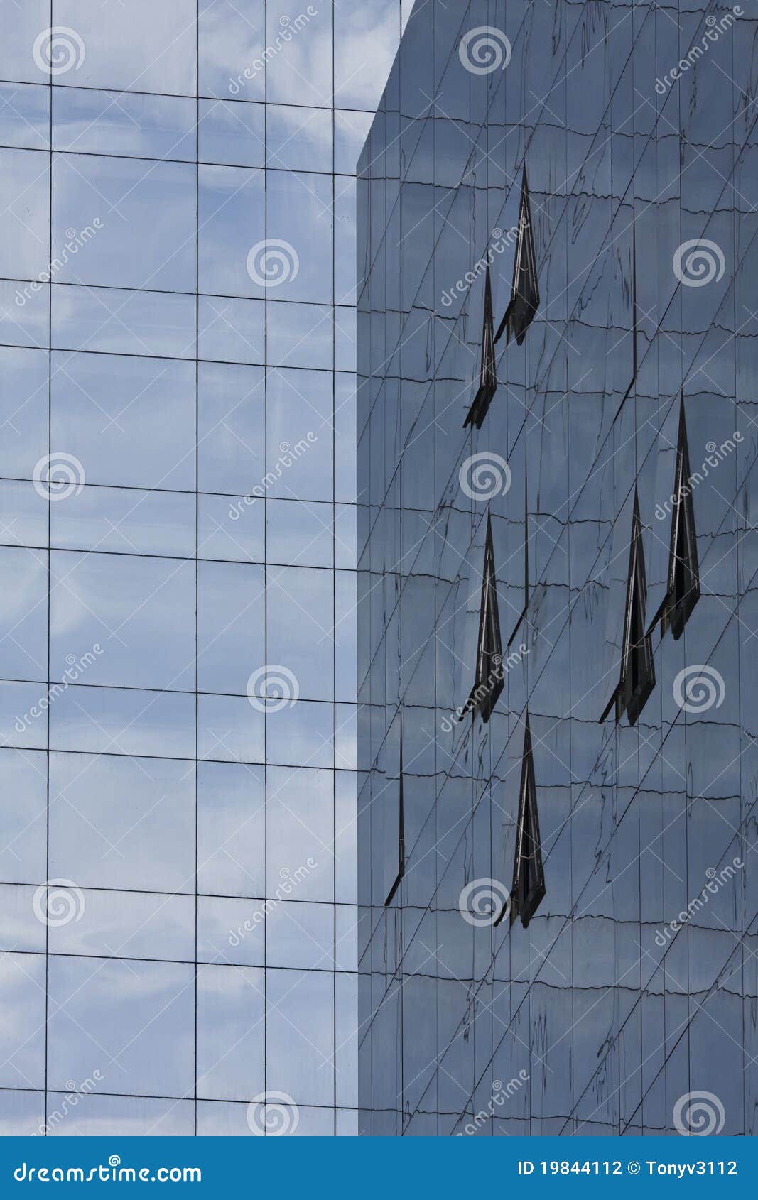 Skyscraper Surface with Windows Stock Photo - Image of architecture ...