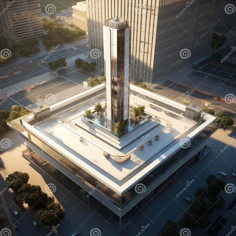Skyscraper Top View, New Technologies Stock Image - Image of glass ...