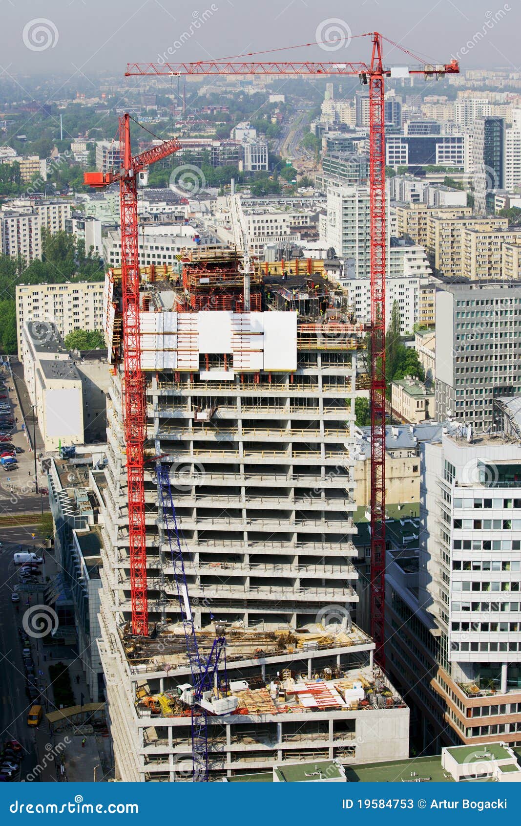 Skyscraper Under Construction Stock Image - Image of unfinished, industry: 19584753