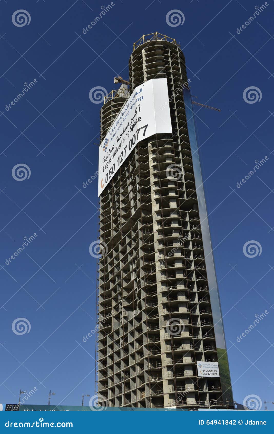 Skyscraper Under Construction, Dubai, UAE Editorial Photography - Image ...