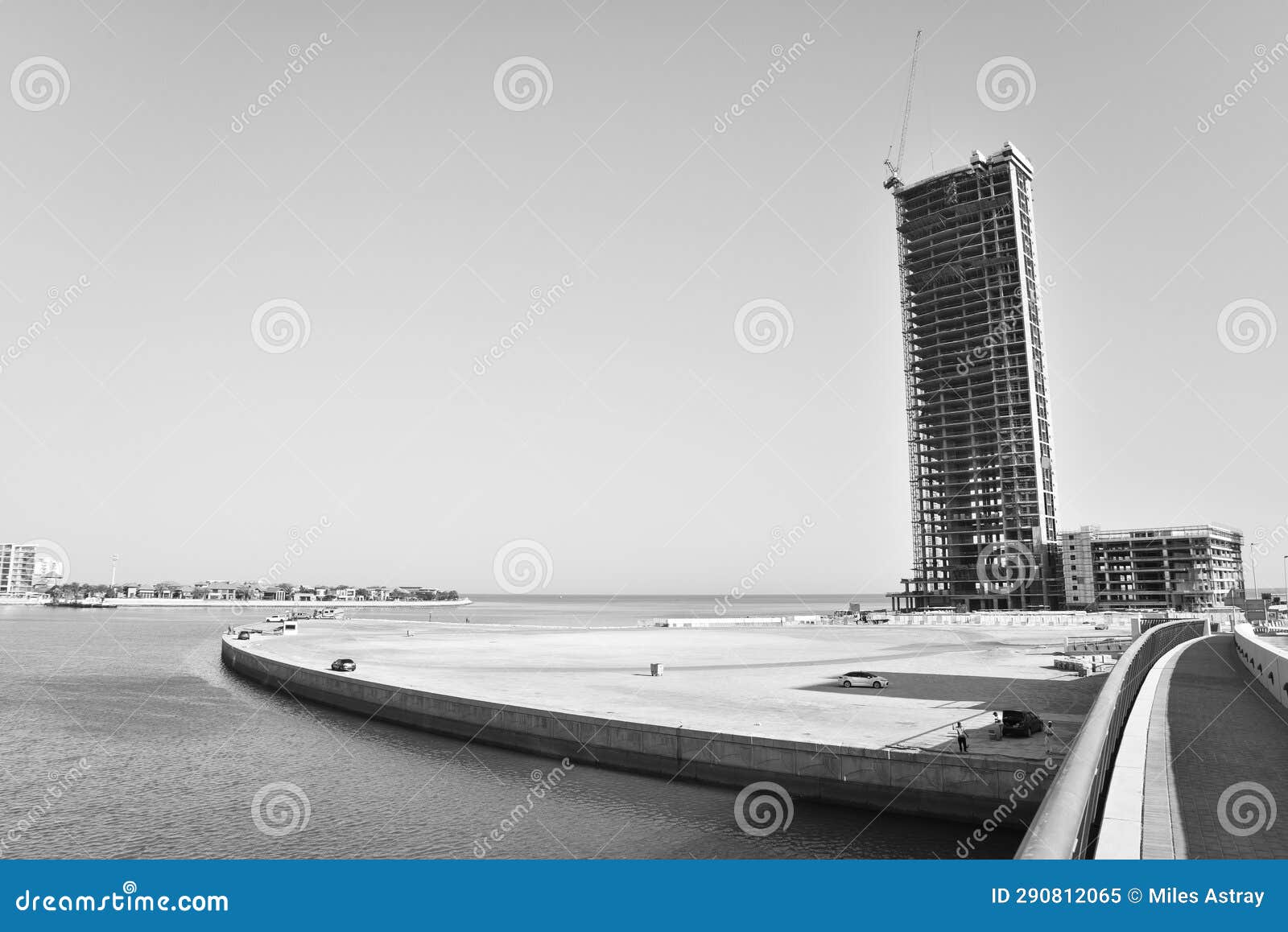 Skyscraper Under Construction in Manama, Bahrain Stock Image - Image of ...