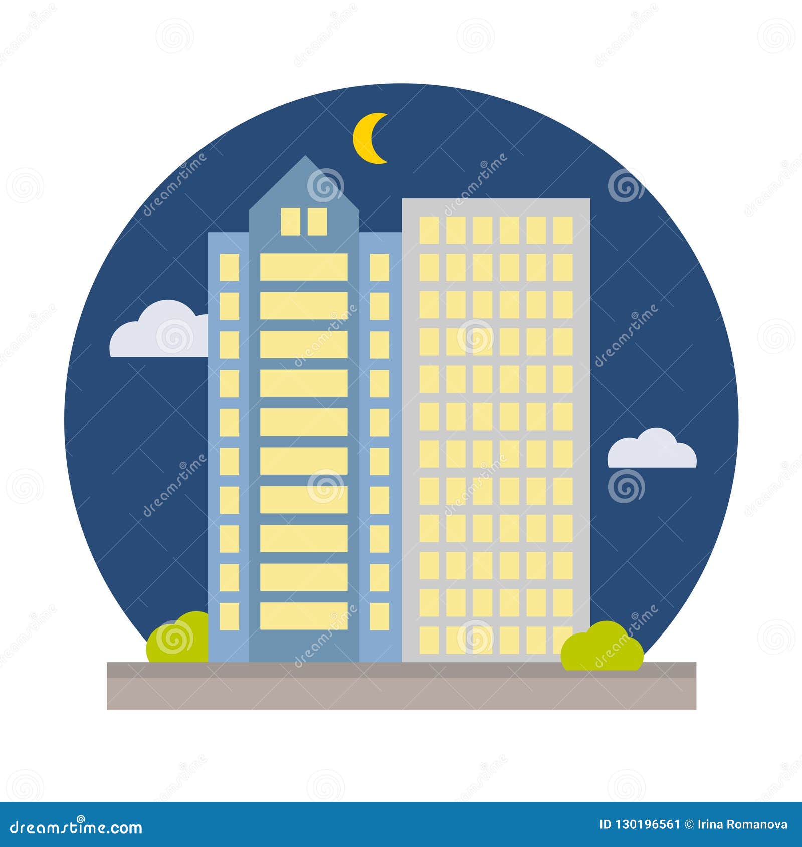 2d Cartoon Skyscraper