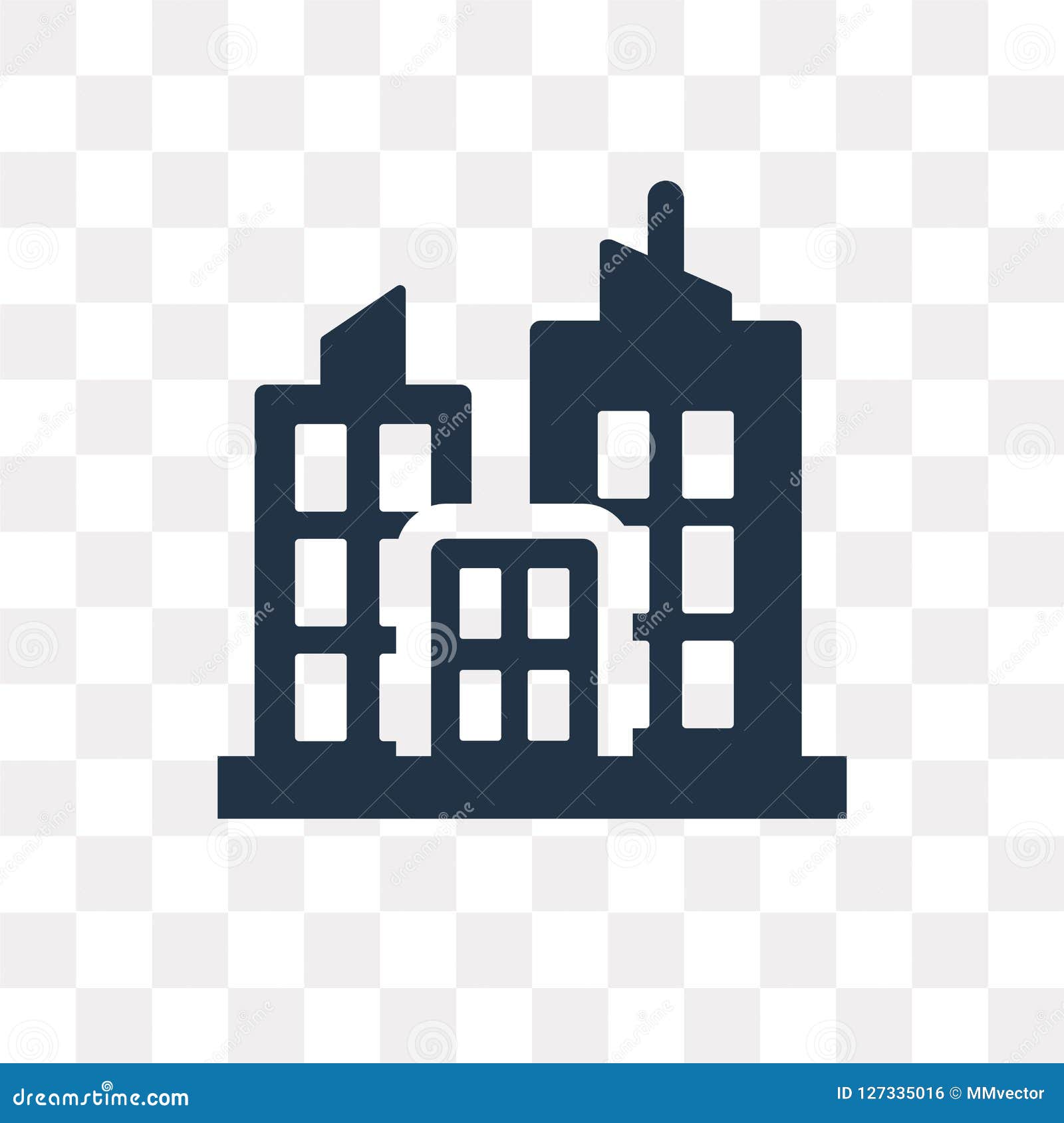 Skyscraper Vector Icon Isolated on Transparent Background, Skyscraper ...