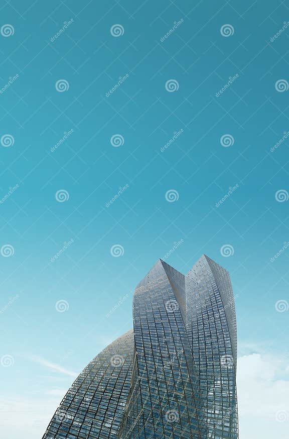 Skyscraper vertical image stock illustration. Illustration of ...
