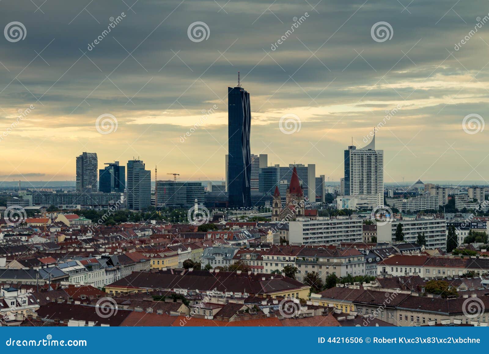 Skyscraper at Vienna (Donau-City) Stock Photo - Image of danube, europe ...