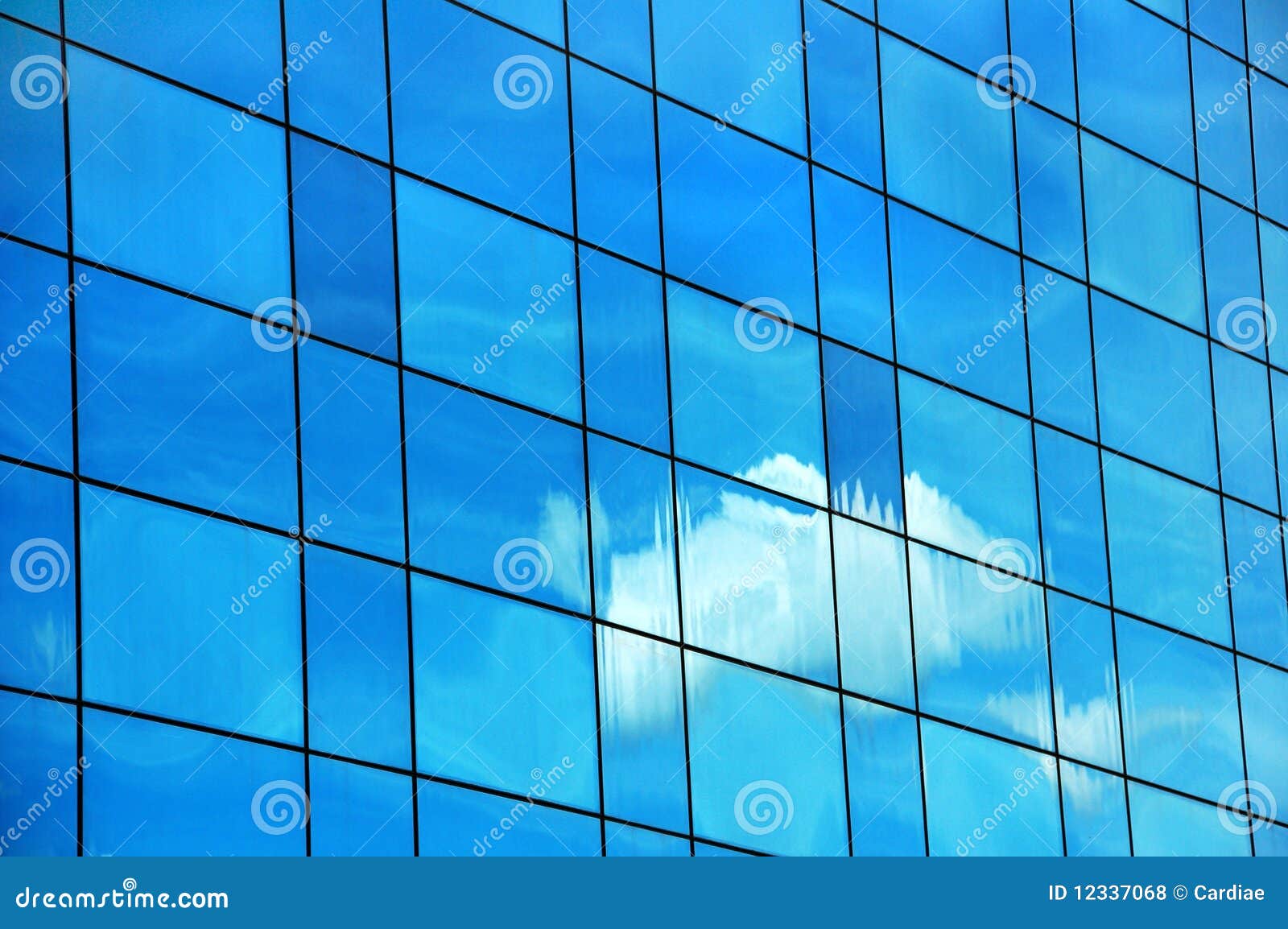 Skyscraper windows stock photo. Image of cloud, material - 12337068