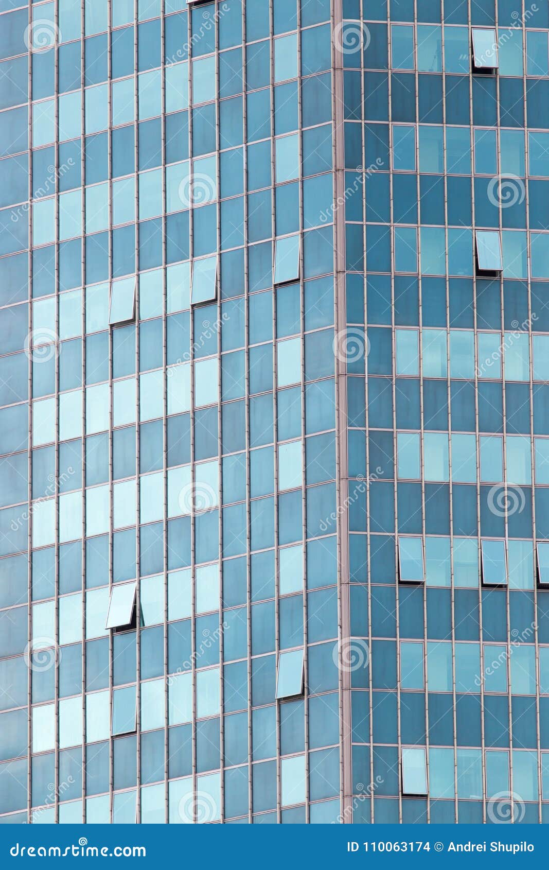 Skyscraper Windows As Background. Texture Stock Photo - Image of frame ...