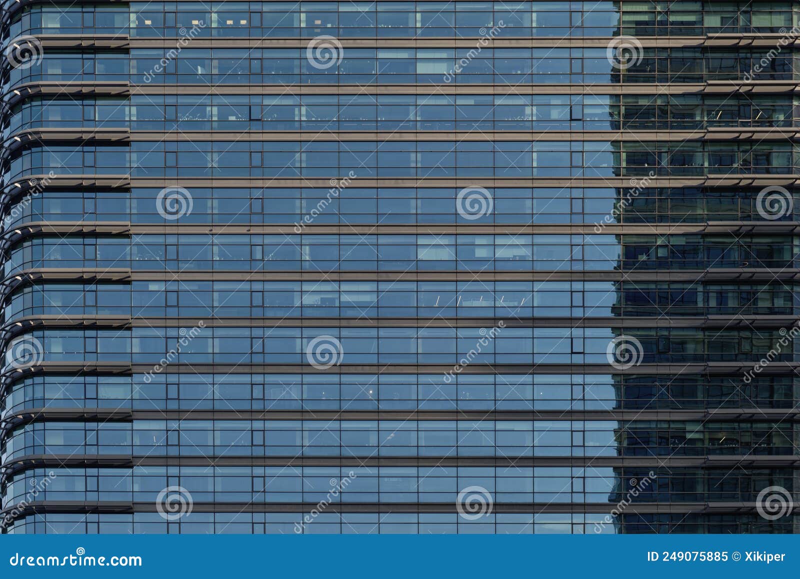 Skyscraper Windows Exterior View Stock Image - Image of city ...