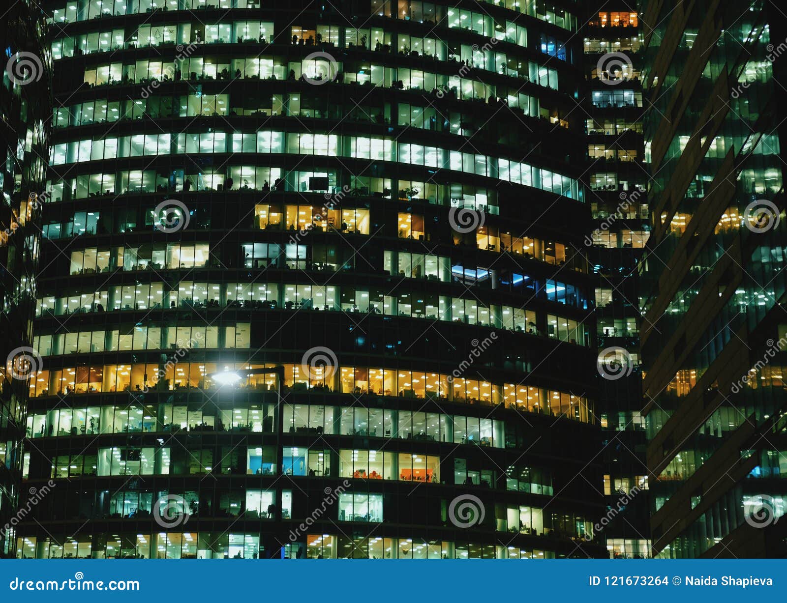 Skyscraper windows stock photo. Image of exterior, dark - 121673264