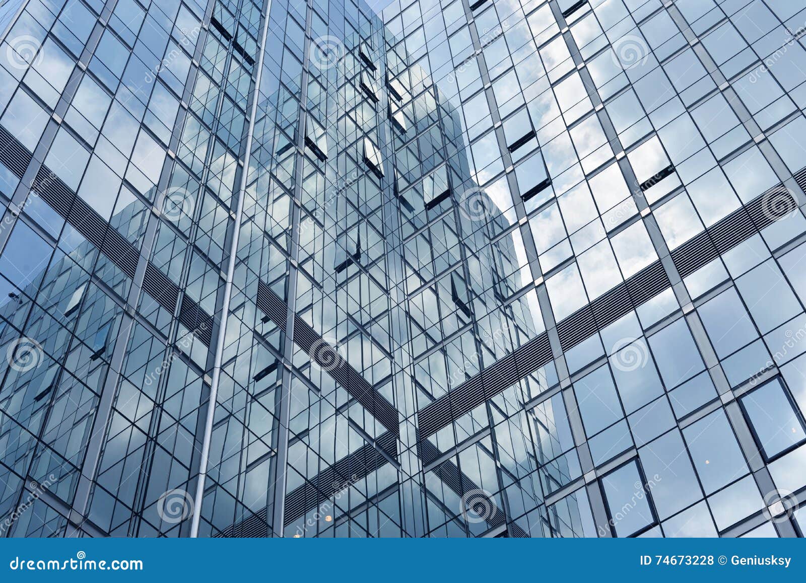 Skyscraper Windows Reflection Stock Photo - Image of architecture ...