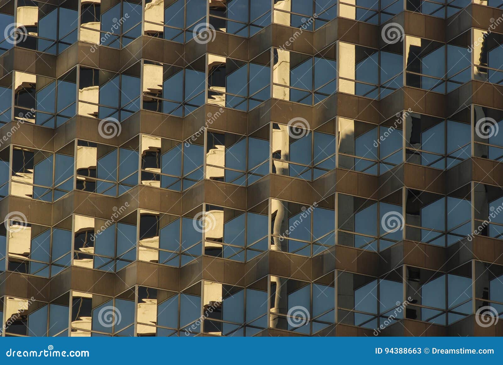 Skyscraper Windows Reflections Stock Image - Image of reflections ...