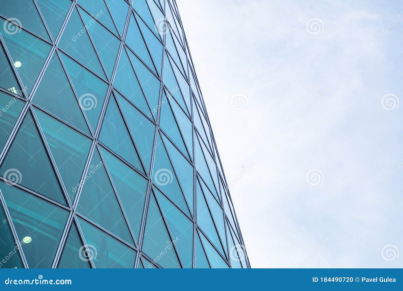 Skyscraper Windows in Shape of Triangle Close Up Stock Photo - Image of ...