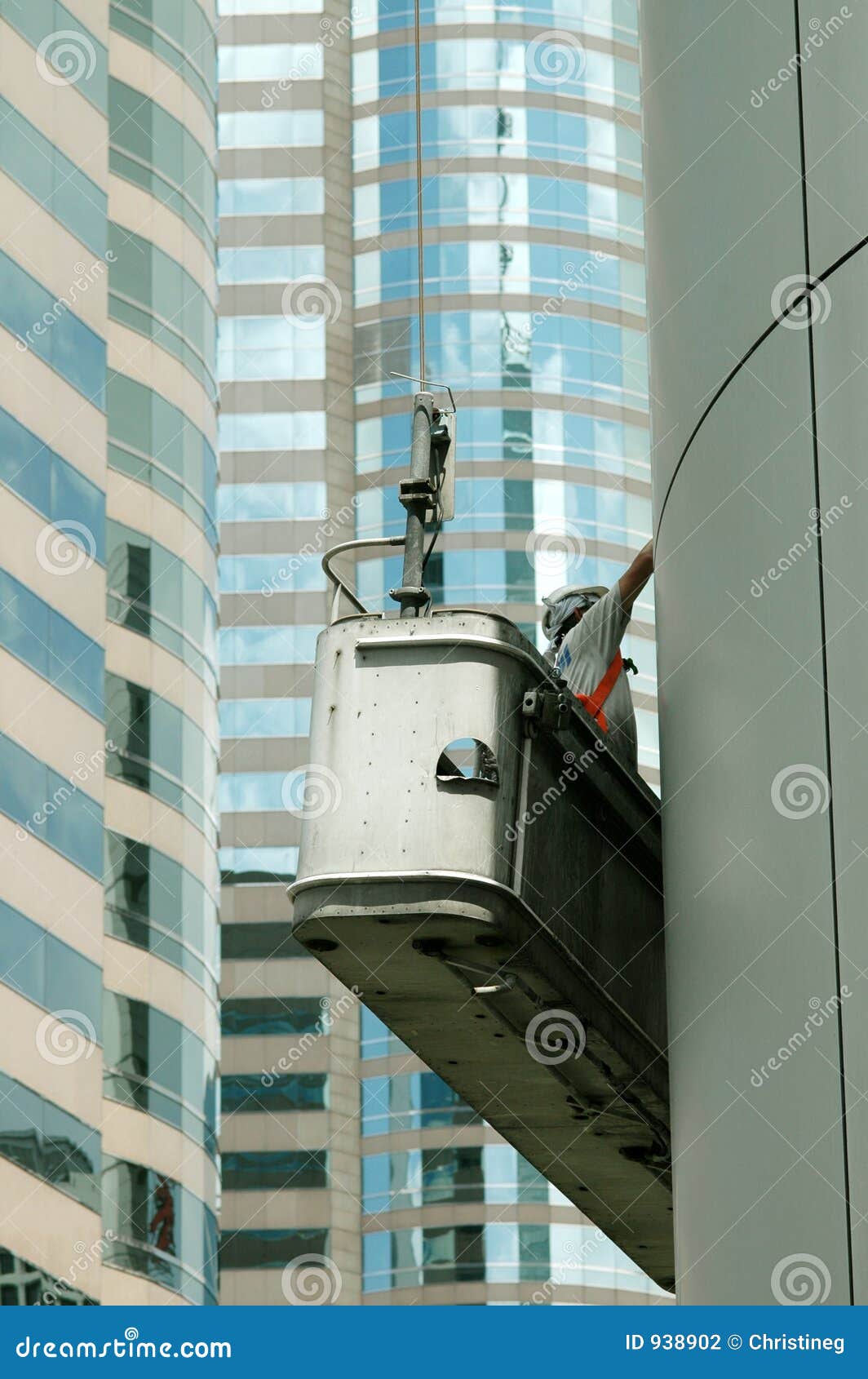 Skyscraper Worker stock photo. Image of city, skyscraper - 938902
