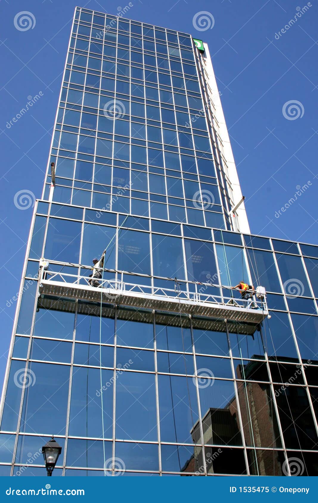 Skyscraper Workers stock image. Image of window, pane - 1535475
