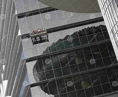 Skyscraper Workers editorial stock photo. Image of construction - 19128743