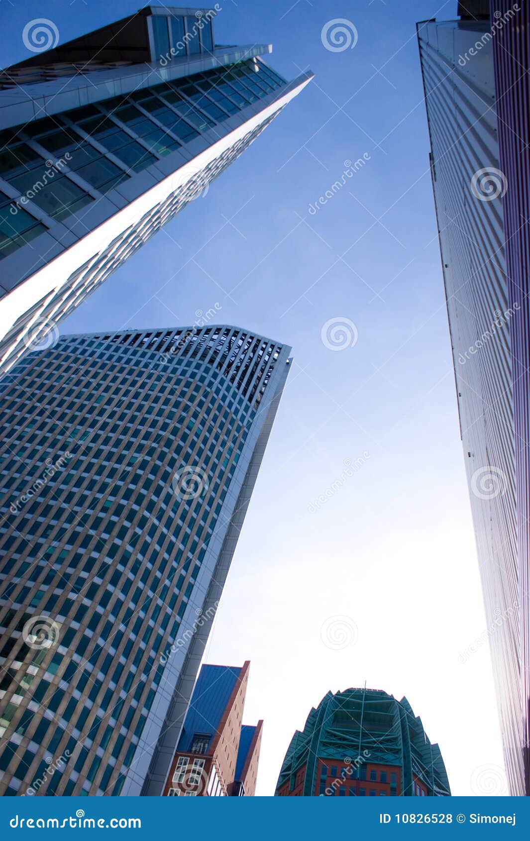 Skyscrapers stock photo. Image of reflection, skyscraper - 10826528