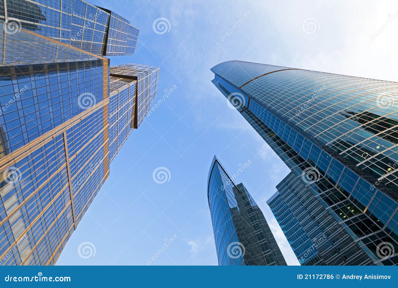Skyscrapers. stock photo. Image of glass, construction - 21172786