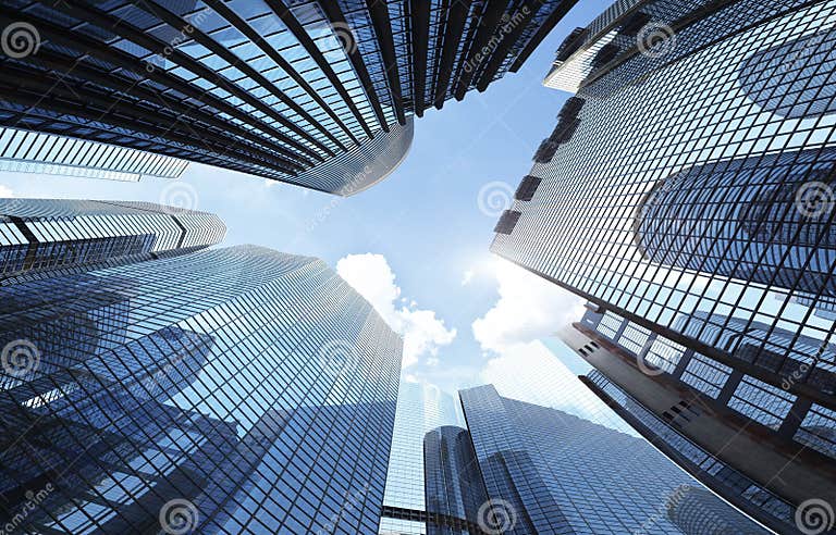 Skyscrapers stock image. Image of angle, side, area, colour - 28761471