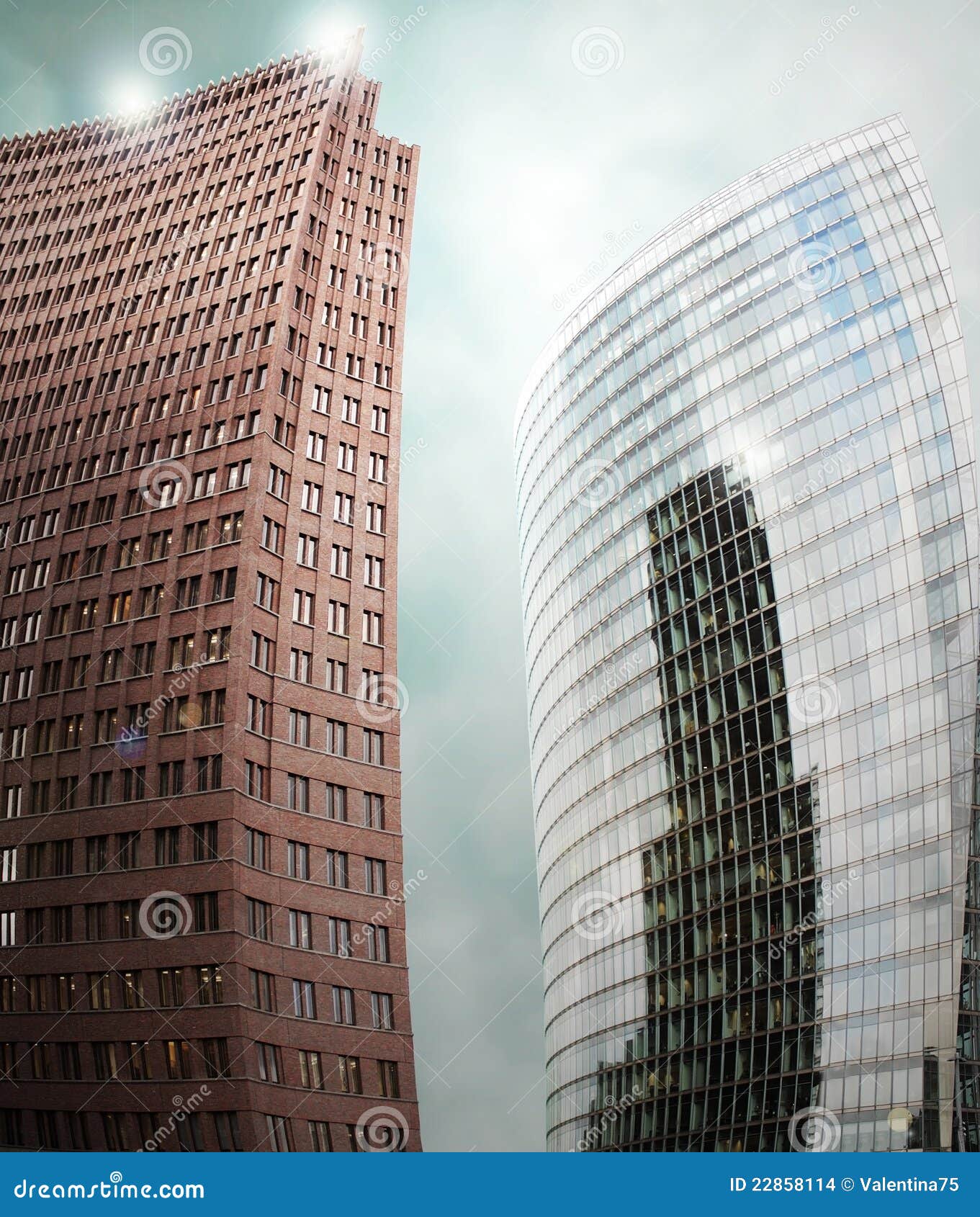 Skyscrapers Abstract stock photo. Image of angular, background - 22858114