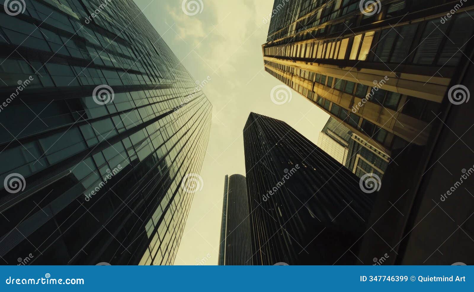 Dramatic Perspective Of A Power Line Tower Against Moody Sky Background ...