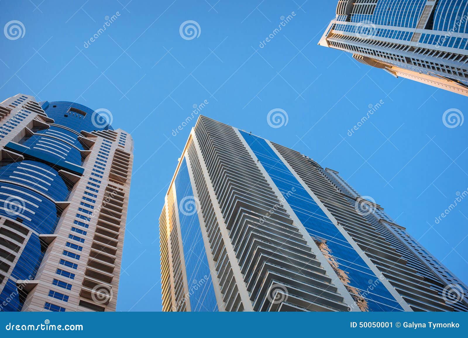 Skyscrapers on a Background of the Sky, Office Buildings Stock Image ...