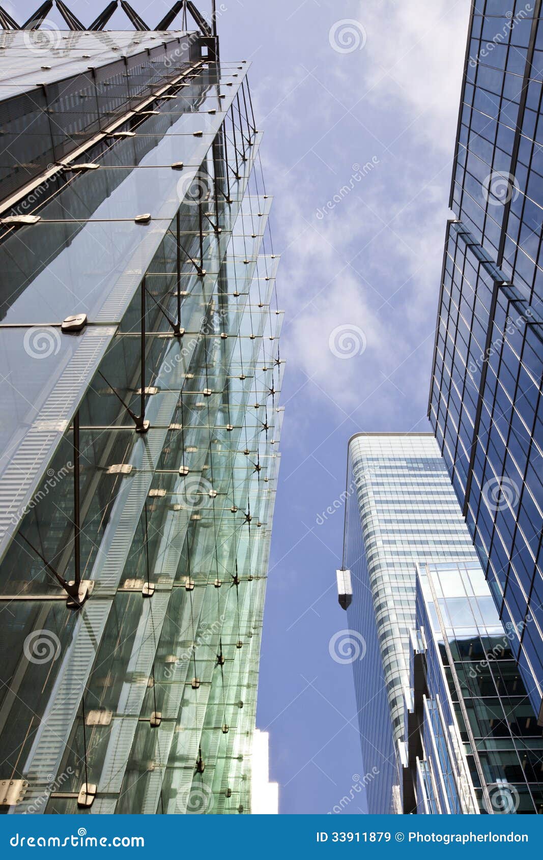 Skyscrapers from below stock image. Image of city, architecture - 33911879