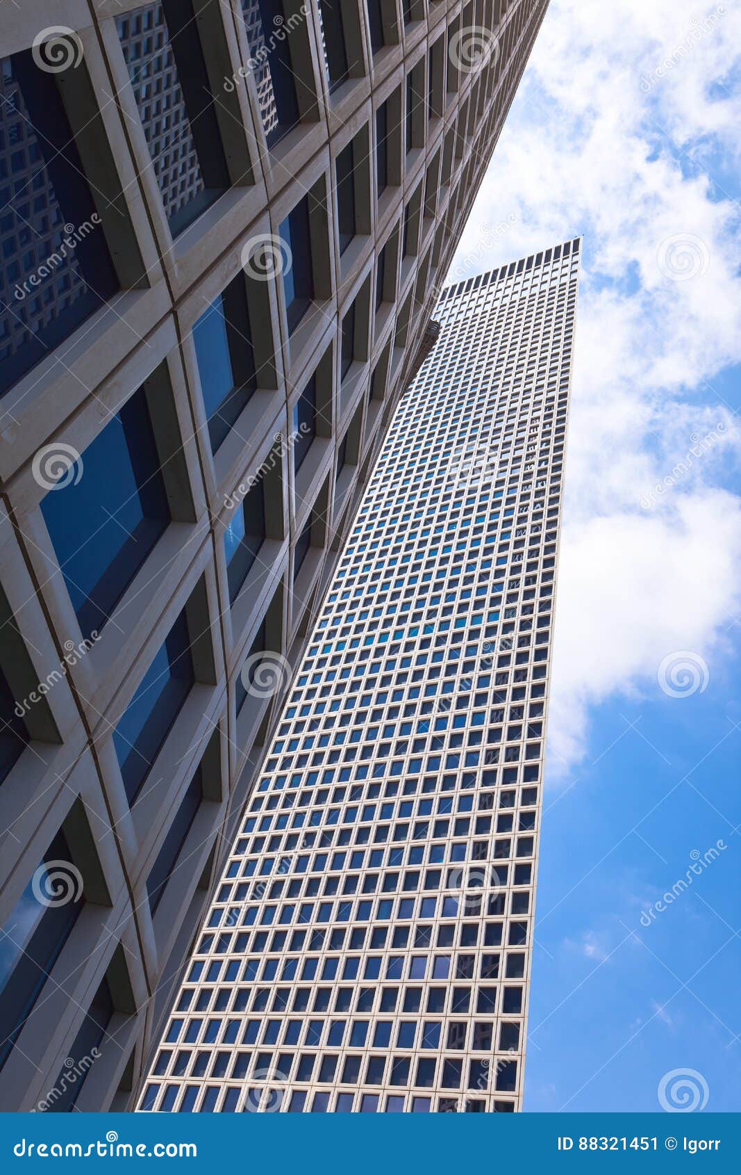 Skyscrapers on a Blue Sky Background Stock Image - Image of large ...