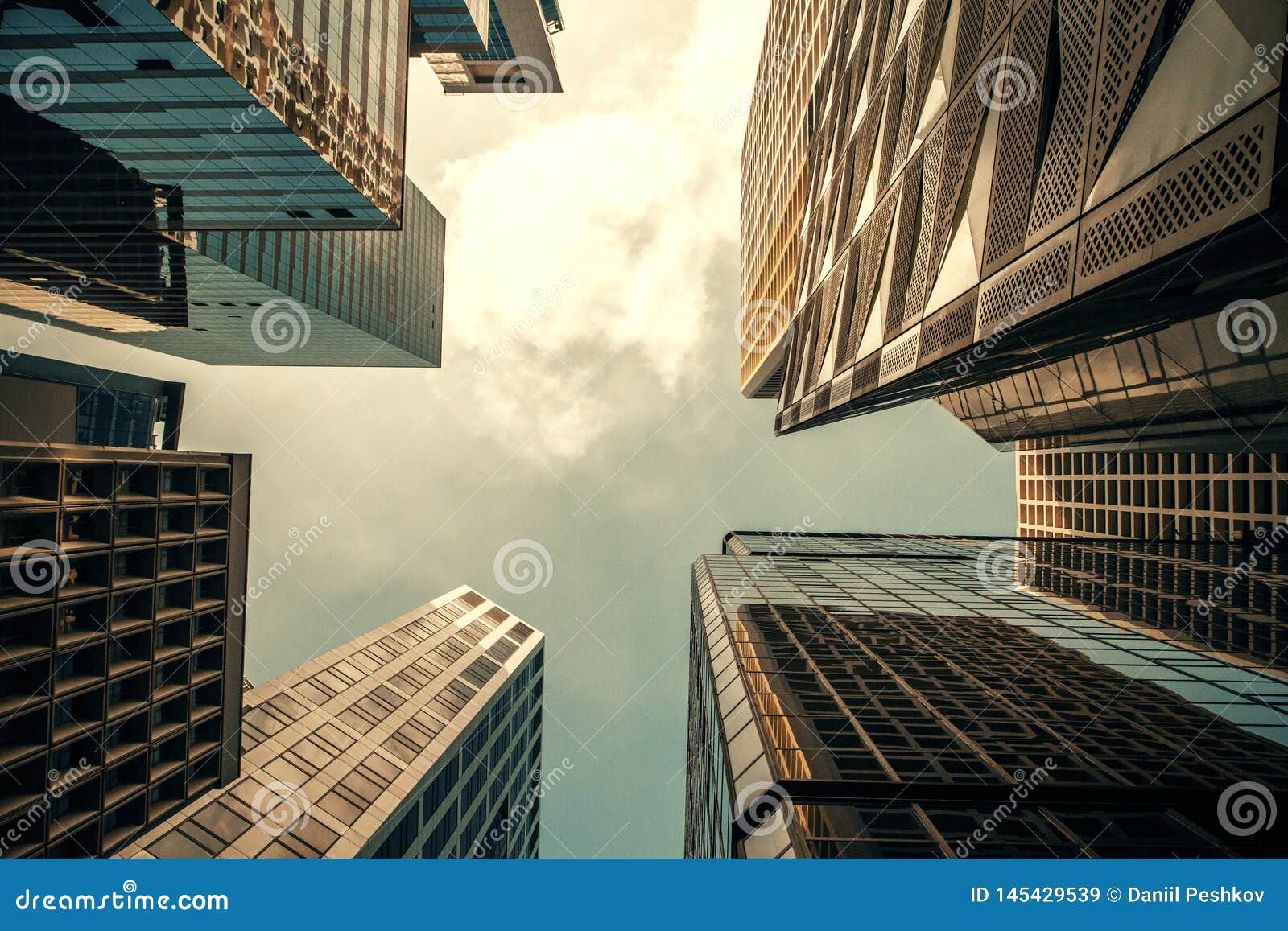 Skyscrapers bottom view stock image. Image of financial - 145429539