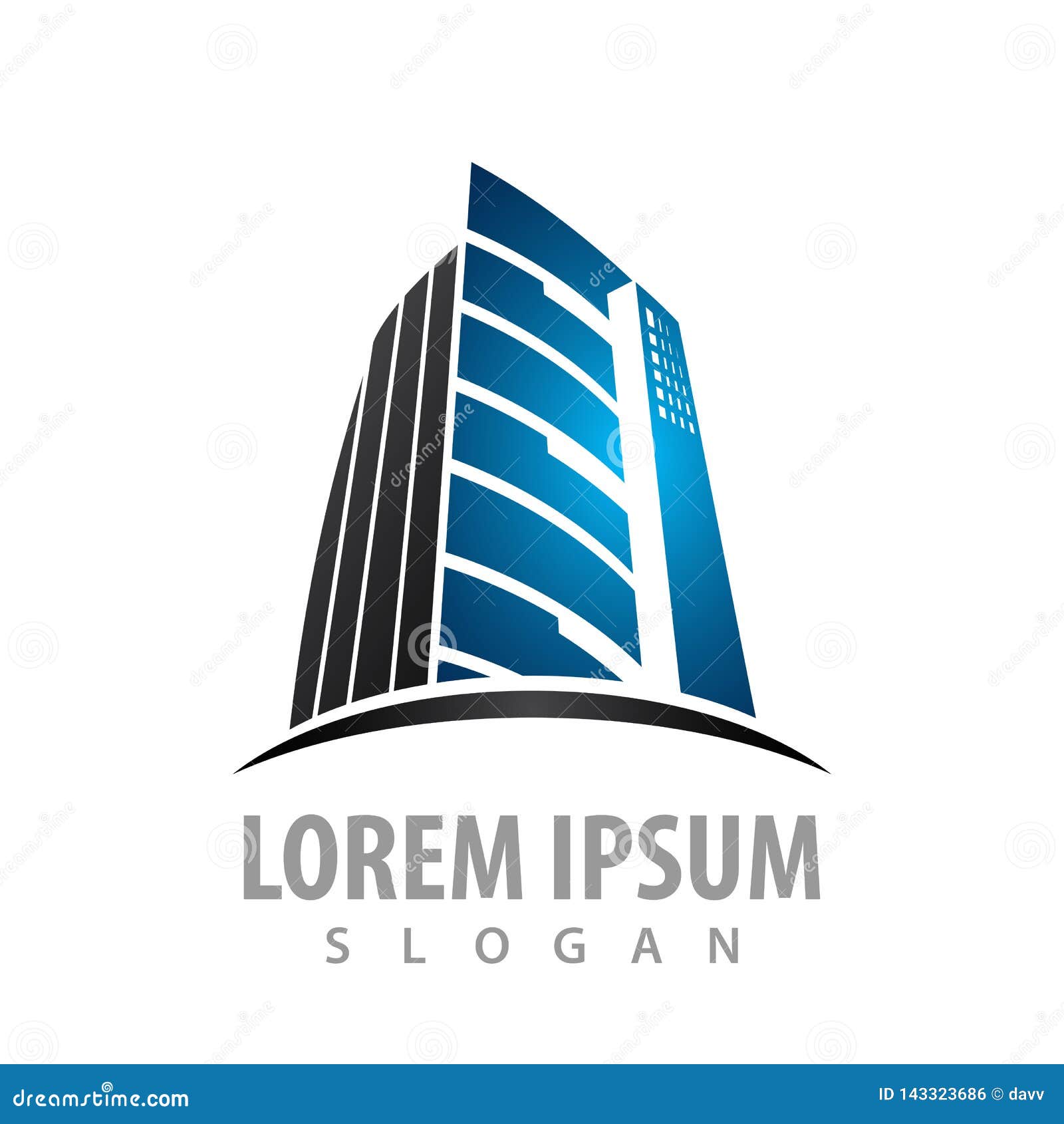 Skyscrapers Building Concept Design. Symbol Graphic Template Element ...