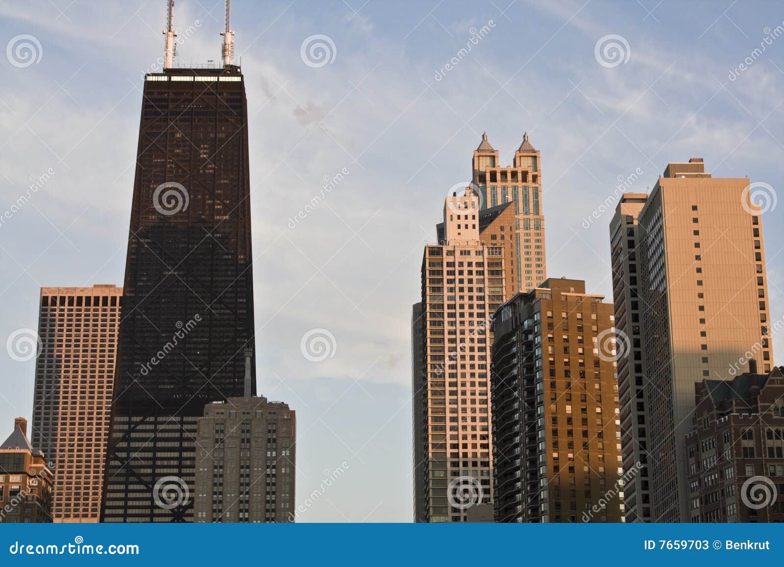 Skyscrapers in Chicago from the North Side Stock Image - Image of ...
