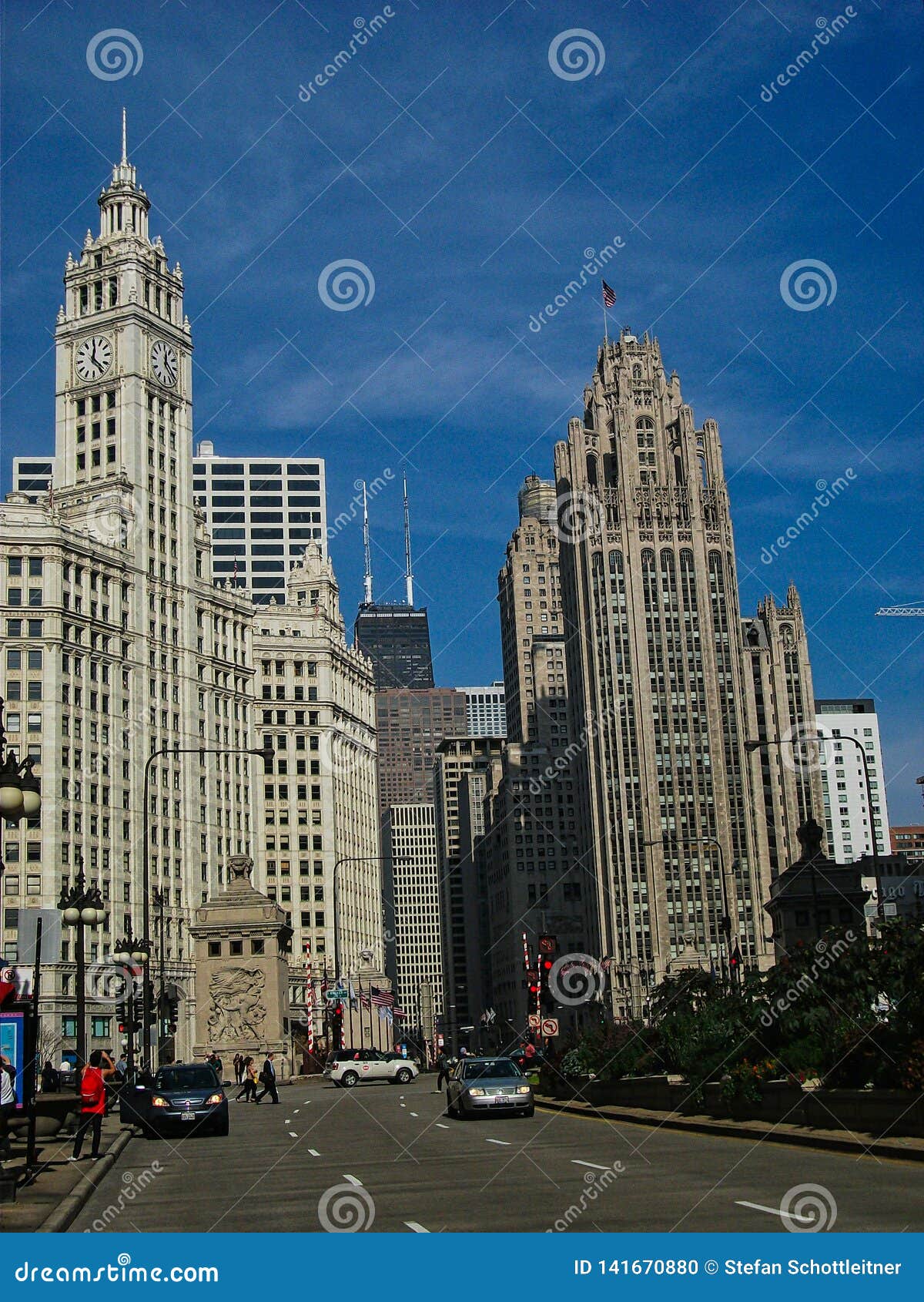 Skyscrapers in Chigago in the City Editorial Image - Image of high ...