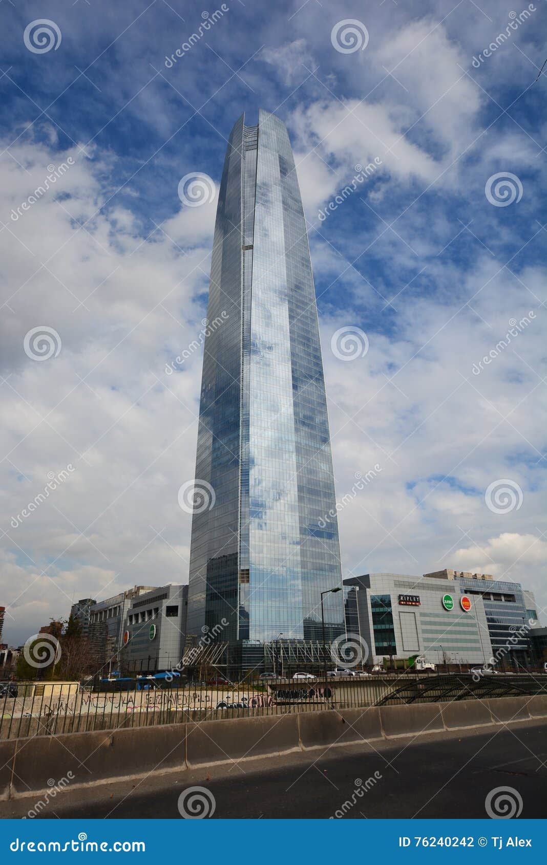 Skyscrapers in Chile editorial photography. Image of skies - 76240242
