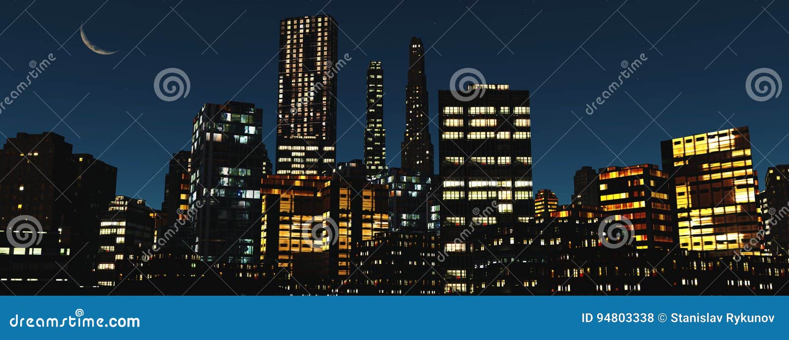 Skyscrapers, City Landscape Stock Photo - Image of blue, modern: 94803338