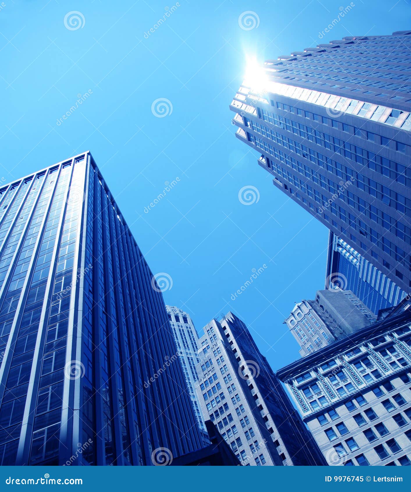 Skyscrapers close-up stock image. Image of closeup, concrete - 9976745