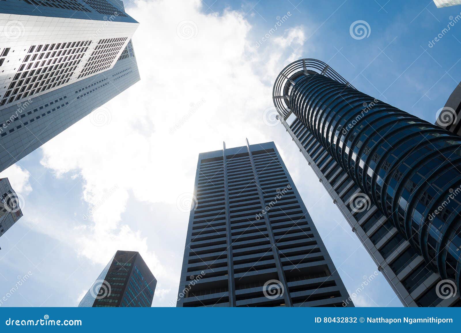 Skyscrapers stock photo. Image of office, blue, tall - 80432832