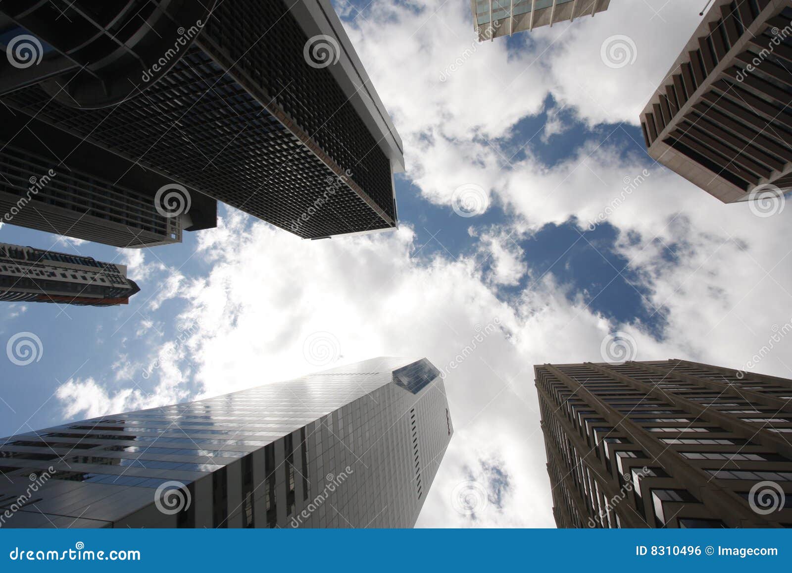 Skyscrapers clouds and sky stock photo. Image of brisbane - 8310496