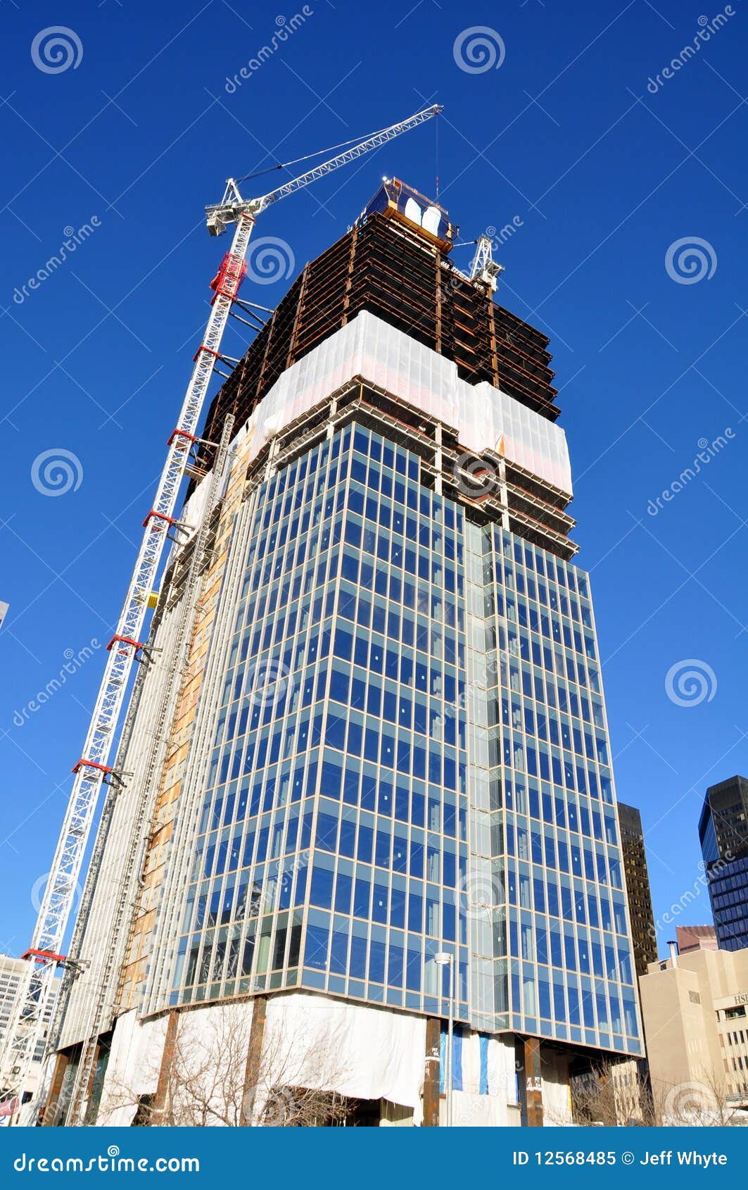 Skyscrapers construction stock image. Image of capitol - 12568485