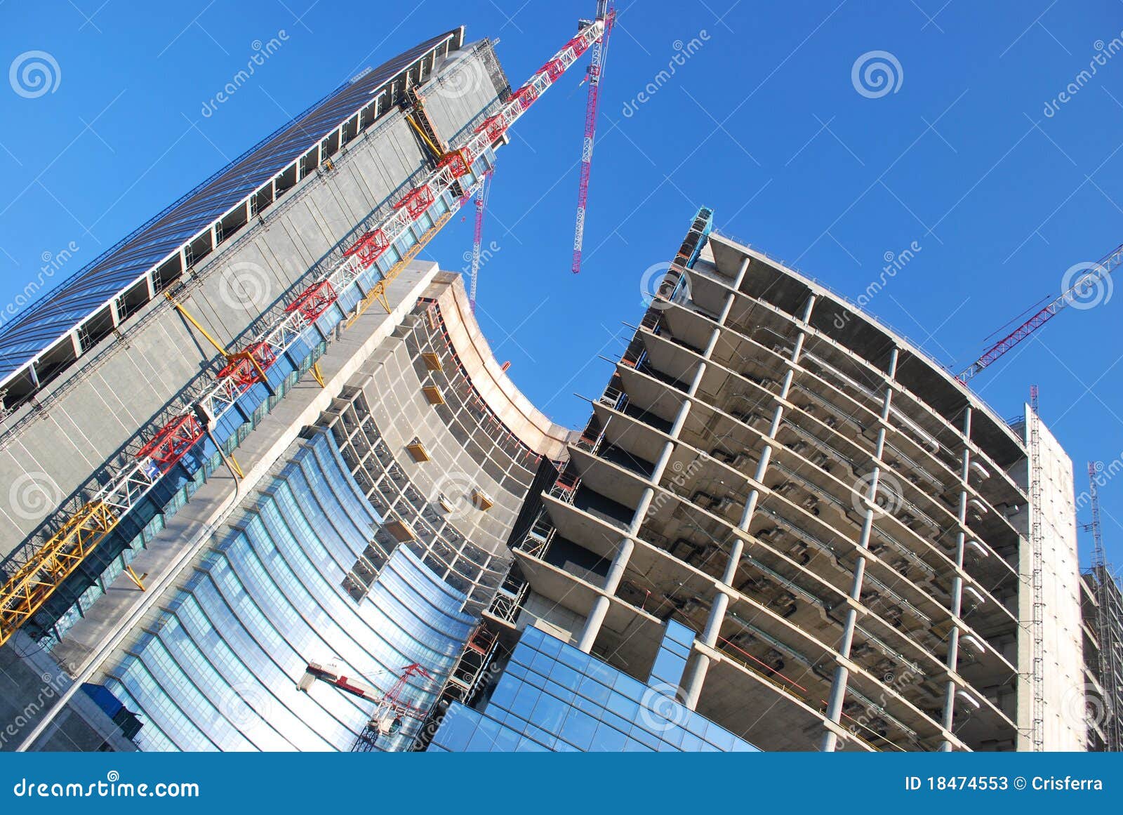 Skyscrapers construction stock image. Image of milan - 18474553