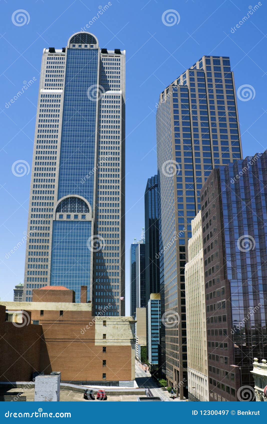 Skyscrapers in Dallas stock image. Image of skyscraper - 12300497