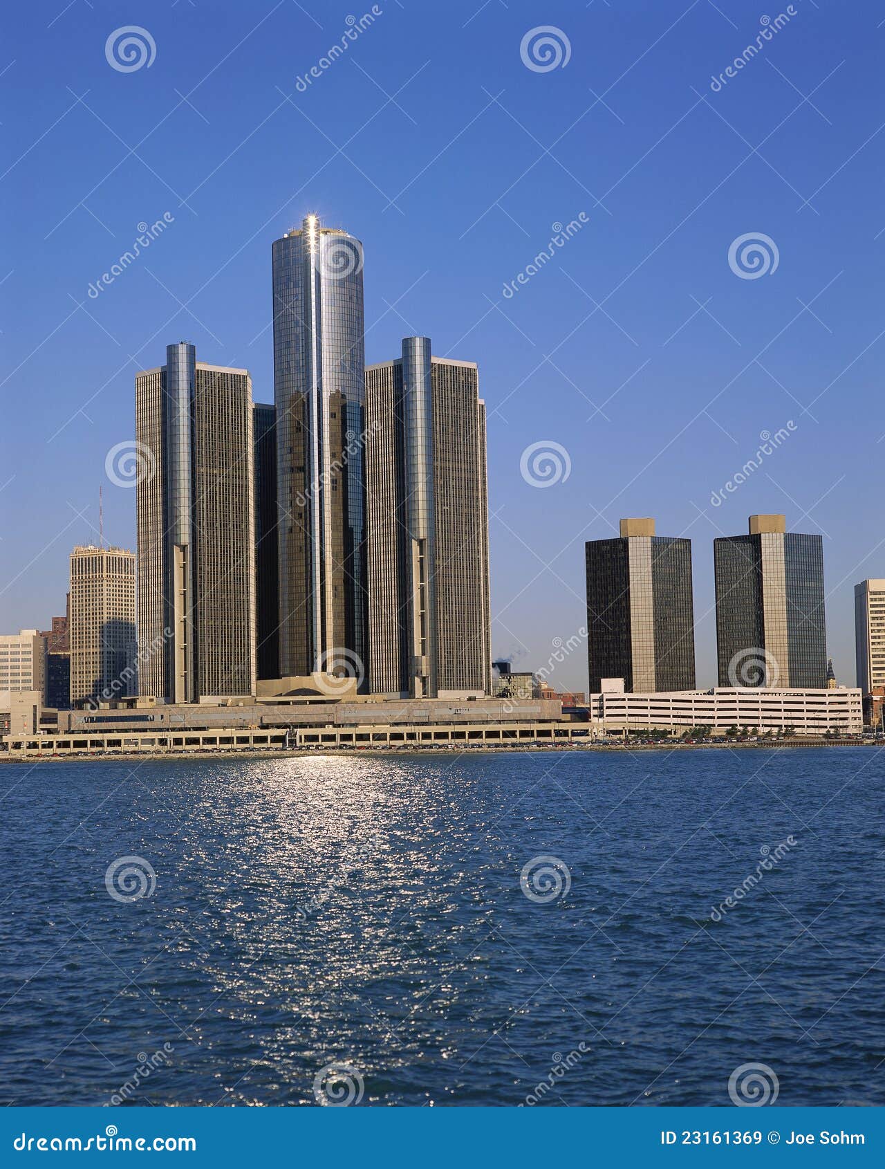 Skyscrapers in Detroit editorial stock image. Image of detroit - 23161369